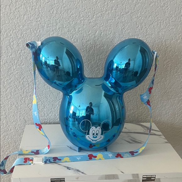 Disney | Kitchen | Disney Blue Mickey Mouse Balloon Popcorn Bucket ...